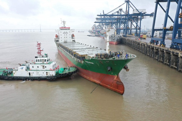 Jiaxing receives 1st direct cargo ship from Vladivostok